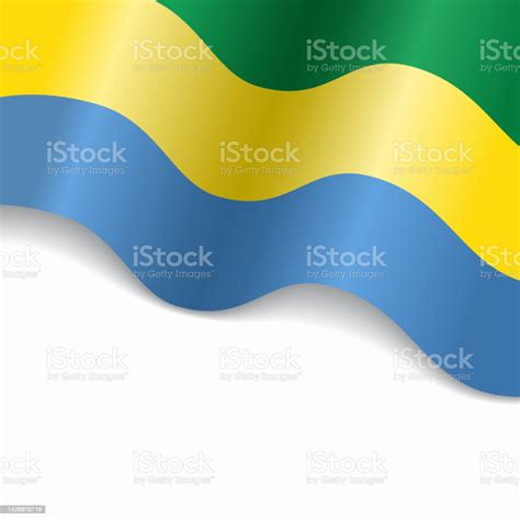 가봉 플래그 물결 모양의 추상적 인 배경입니다 벡터 그림입니다 0명에 대한 스톡 벡터 아트 및 기타 이미지 0명 가봉의 국기 개념 Istock