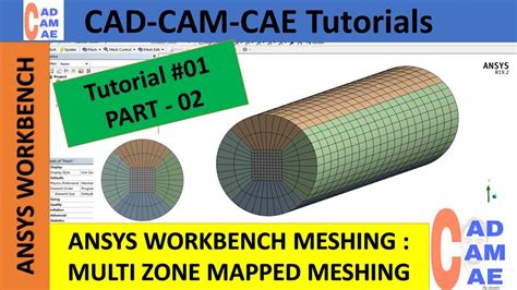 Tutorial 01 Part 2 Multizone Mapped Meshing How To Do Multizone Meshing In Ansys Workbench