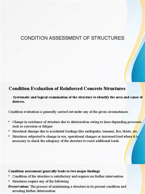 Condition Assessment Of Structures Pdf Concrete Adhesive