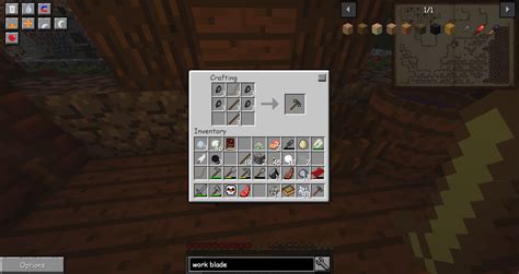 Trying To Craft A Flint Work Blade But Gives A Flint Pickaxe Instead