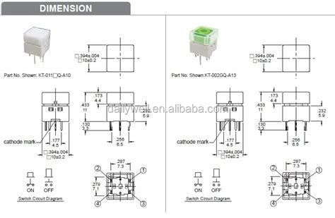 Single Color Led Dual Color Led Tact Switch Led Switch X Illuminated Buy Single Color