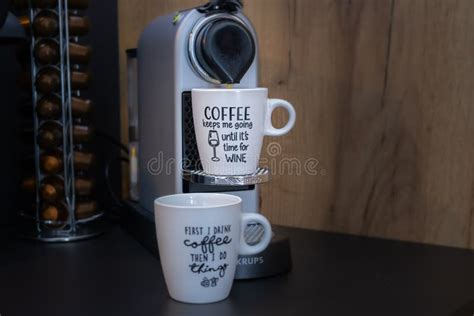 Coffee Mug Humor At Home Editorial Photography Image Of Counter