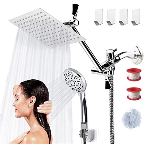 Cosyland Rainfall Shower Head With Handheld Combo High Pressure Settings With