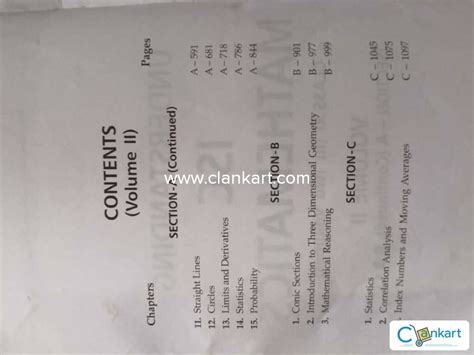 Buy Understanding I S C Mathematics Class Xi Vol I And Ii Book In Excellent Condition At