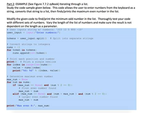 Solved Using Python Code Study The Code Sample Given Below Chegg Com