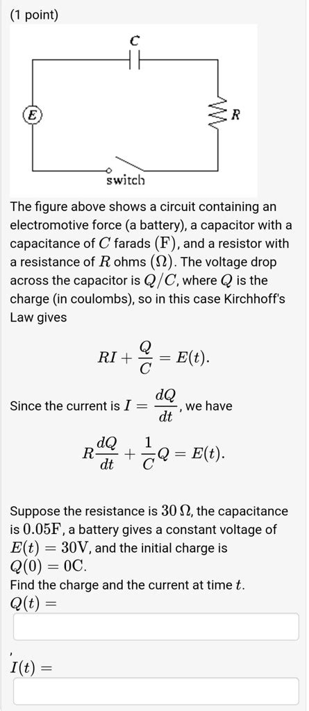 Solved The Figure Above Shows A Circuit Containing An Electromotive Force A Battery A