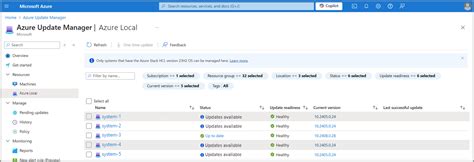 use azure update manager to update your azure local version 23h2