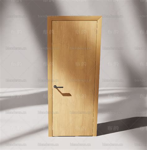Blender木门模型56 Blender布的