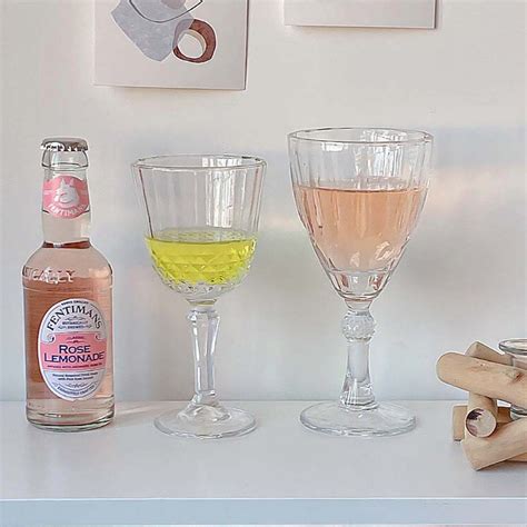 감성부티크 고블렛 와인잔 칵테일 샴페인 화이트 레드 로제 내열유리 홈카페 고블렛잔 집들이선물 세트 위시버킷