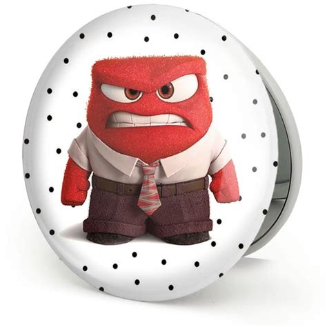 خرید و قیمت آینه تاشو خندالو طرح شخصیت خشم انیمیشن اینساید اوت Inside Out ترب