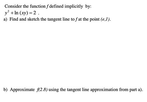 Solved Consider The Function F ﻿defined Implicitly