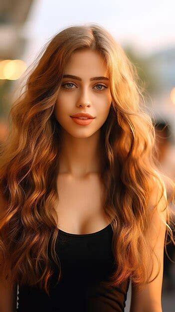 Premium Ai Image Natural Beauty Beautiful Young Girl Straight Hair Model