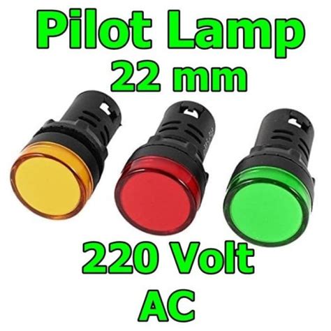 Jual Lampu Pilot Lamp Direct 22mm 220v Indikator Led Signal Color Warna Kota Medan Pi