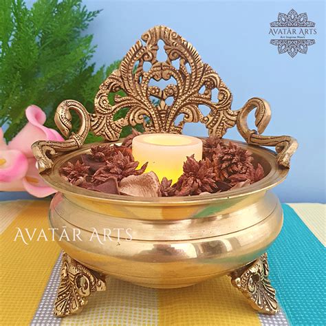 Brass Small Size Urli Avatar Arts