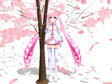 [mmd] Cherry Blossom Miku By Mskittygemma On Deviantart