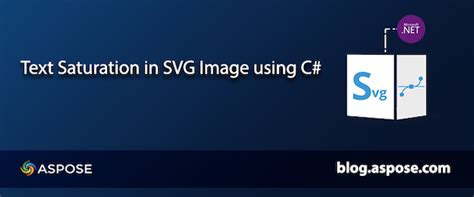 Text Saturation In Svg Image Using C