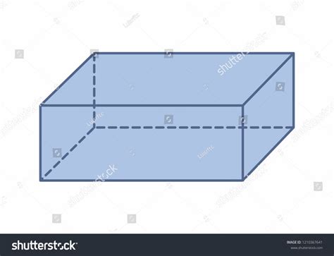 The Illustration Of An Isolated Rectangular Prism On White