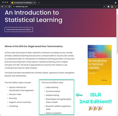 🔥 matt dancho 🔥 on linkedin islr 2nd edition is here 🎉🎉🎉 you know what i m doing this