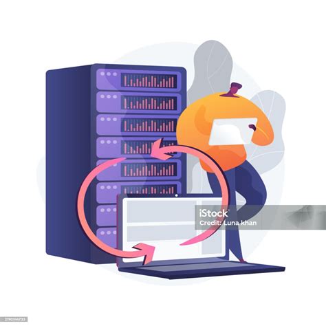 Backup Server Abstract Concept Vector Illustration Stock Illustration Download Image Now Istock
