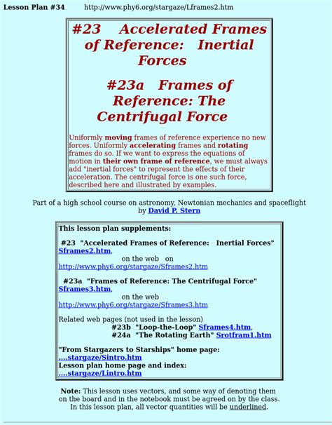 23 Accelerated Frames Of Reference Inertial Forces 23a Frames Of Reference The Centrifugal