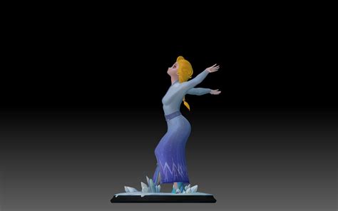 Elsa Frozen Fan Art 3d Model By Minhdinh