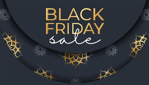 그리스 골드 패턴블랙 프라이데이 세일 다크 블루에 대한 축하 광고 금요일에 대한 스톡 벡터 아트 및 기타 이미지 금요일