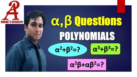 Important Alpha Beta Questions Polynomials Class 10 Chapter 2