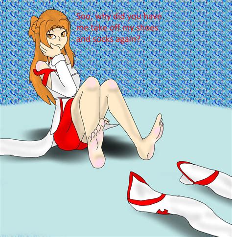 Asuna Barefoot By Kingofthedededes73 On Deviantart