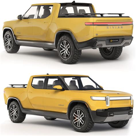 Rivian R1t 2022 3d Model For Vray Cgmood