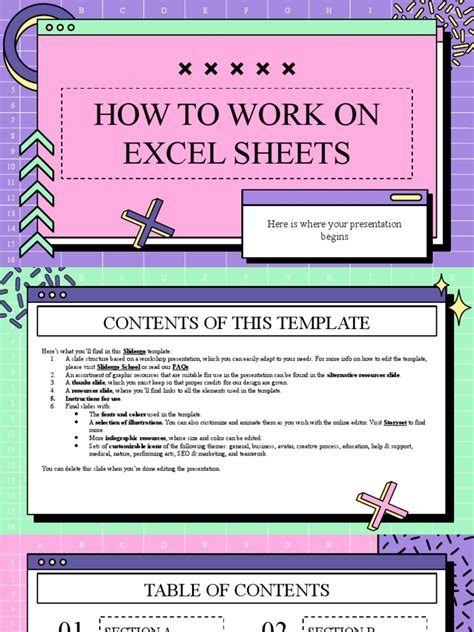 how to work on excel sheets workshop by slidesgo pdf mercury planet planets