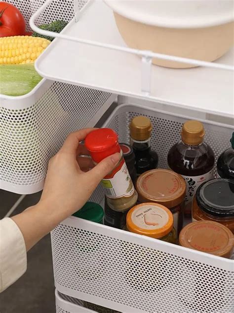 Стійка для зберігання з металевими полицями Supretto розсувна обертова 8362 купити за