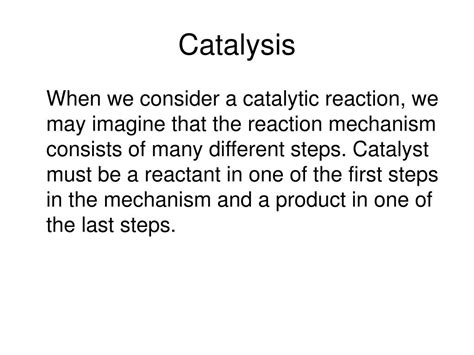 Ppt Catalysis Powerpoint Presentation Free Download Id1276704