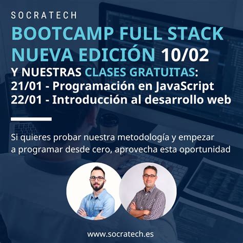 programacion javascript desarrolloweb bootcamp clases formacion tech socratech