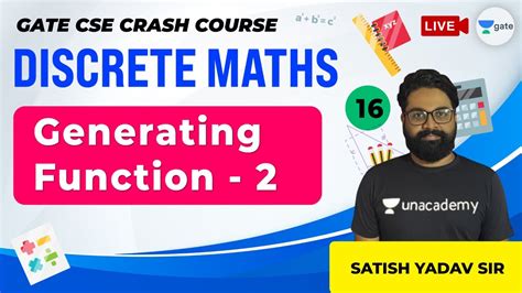 Generating Function 2 Lec 16 Discrete Mathematics Gate Cse 2021