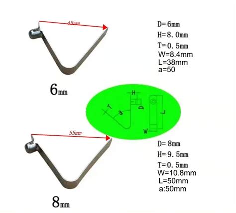 Custom Flat Plate Shrapnel Spring Clamp V Shape High Precision Small Spring Clip With Button