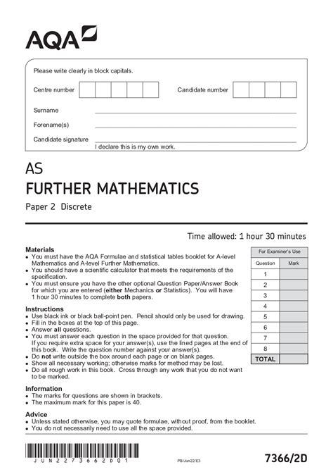 AQA A Level MATHEMATICS Paper June Browsegrades