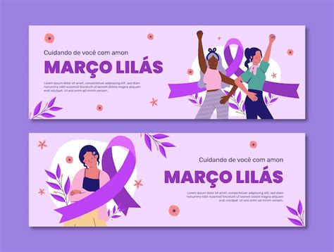 브라질 마르코 릴라 인식을 위한 수평 배너 템플릿 무료 벡터