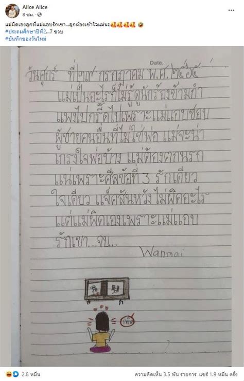 แม่ๆสะดุ้งโหยง หนูน้อยเขียนเรียงความหลังเห็นแม่กรี๊ด แจ็คสัน หวัง