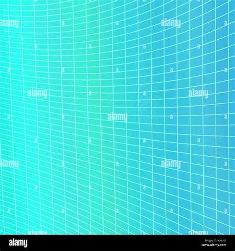 Dynamic Abstract Geometrical Grid Background Vector Graphic From Curved Angular Striped Grid