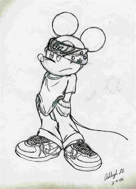 Graffiti Characters Gangster Street Art Style