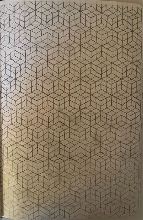Cube Graph Paper Designs