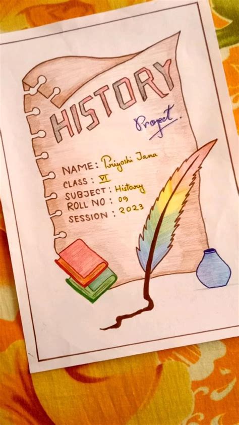 15 History Project Ideas In 2025 Book Cover Page Design History Projects Bond Paper Design