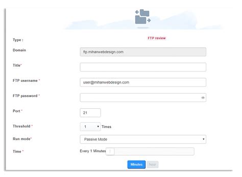Ftp Monitor OR FTP Port Checker In Mihanwebhost Monitoring Service