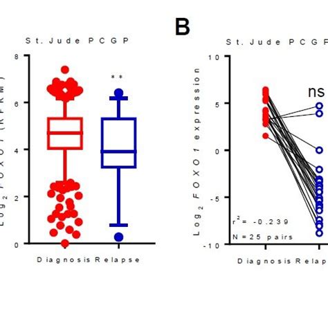 Lower FOXO1 Transcription Associated With Poor Prognosis A FOXO1