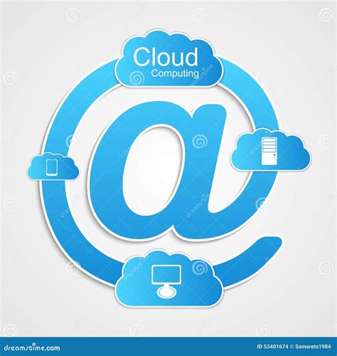 Cloud Computing Technology Concept Stock Vector Illustration Of