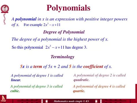 Ppt Polynomials Powerpoint Presentation Free Download Id 2748825