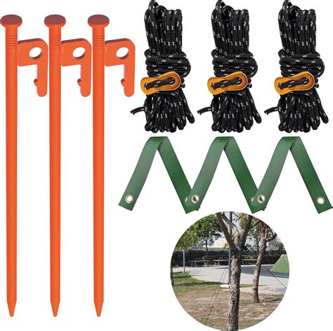 Tree Stake Kit Heavy Duty Tree Stakes And Supports For Leaning Trees Metal Stake For
