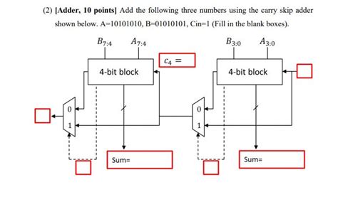 Solved 2 Adder 10 Points Add The Following Three