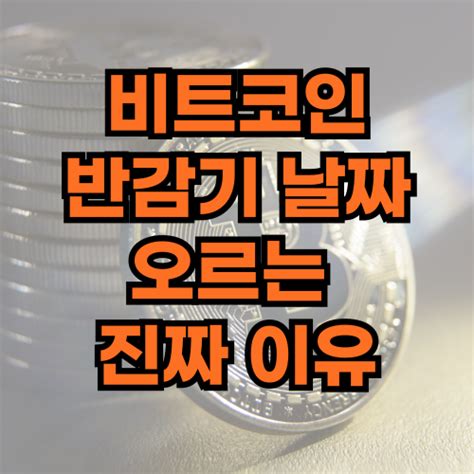 2024 비트코인 반감기 날짜 채굴량 1억 넘게 오르는 이유 끝장 리뷰