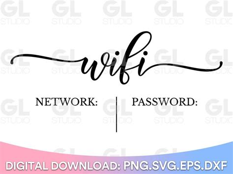 Wifi Password Svg Wifi Svg Welcome Svg Dxf Png Wifi Password Sign